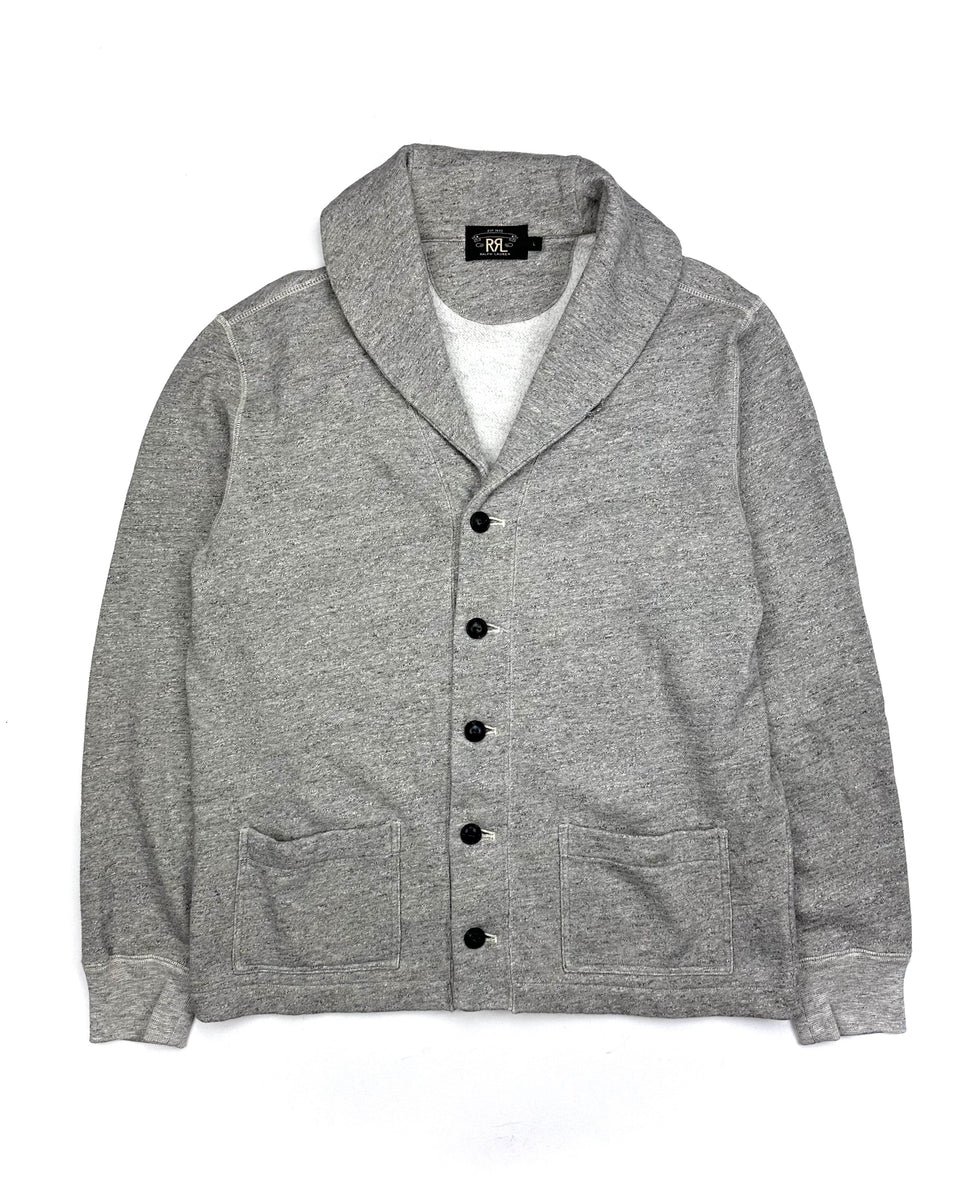 RRL Grey Shawl Collar Cardigan (L) – Concrete Matter